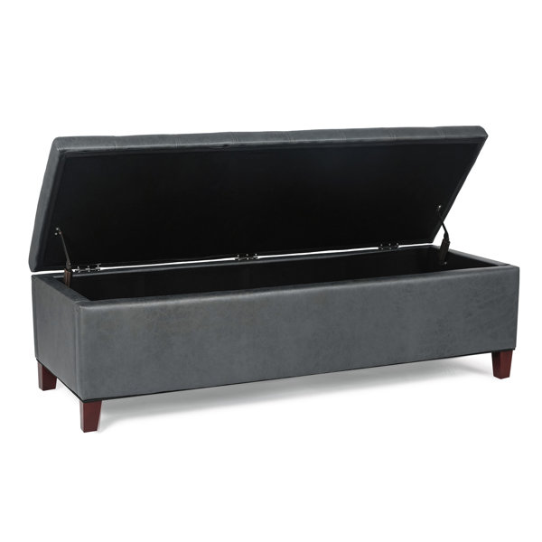 Latitude Run® Lenhartsville Faux Leather Upholstered Storage Bench